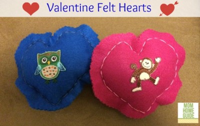 Simple Valentine Felt Hearts