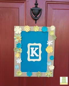 May Flowers Door Monogram