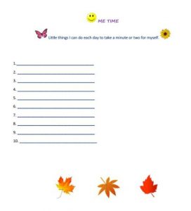 10 Ways to Fit in “Me” Time