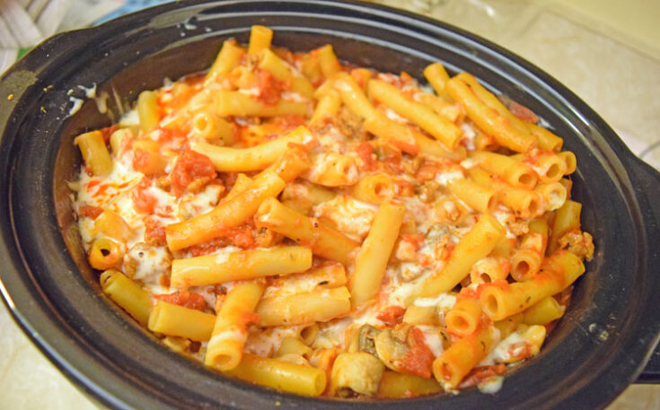Slow Cooker Baked Ziti Recipe {Taste Creations Blog Hop}