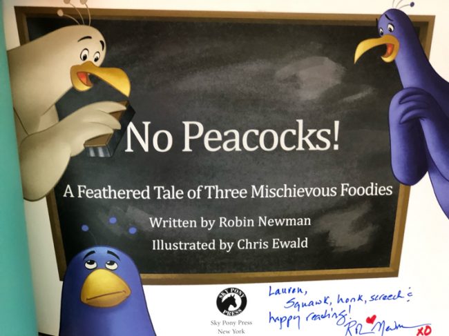 No Peacocks! — Author Q&A and Giveaway