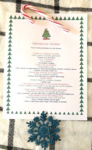 Holiday Joy Checklist – (Free Printable)