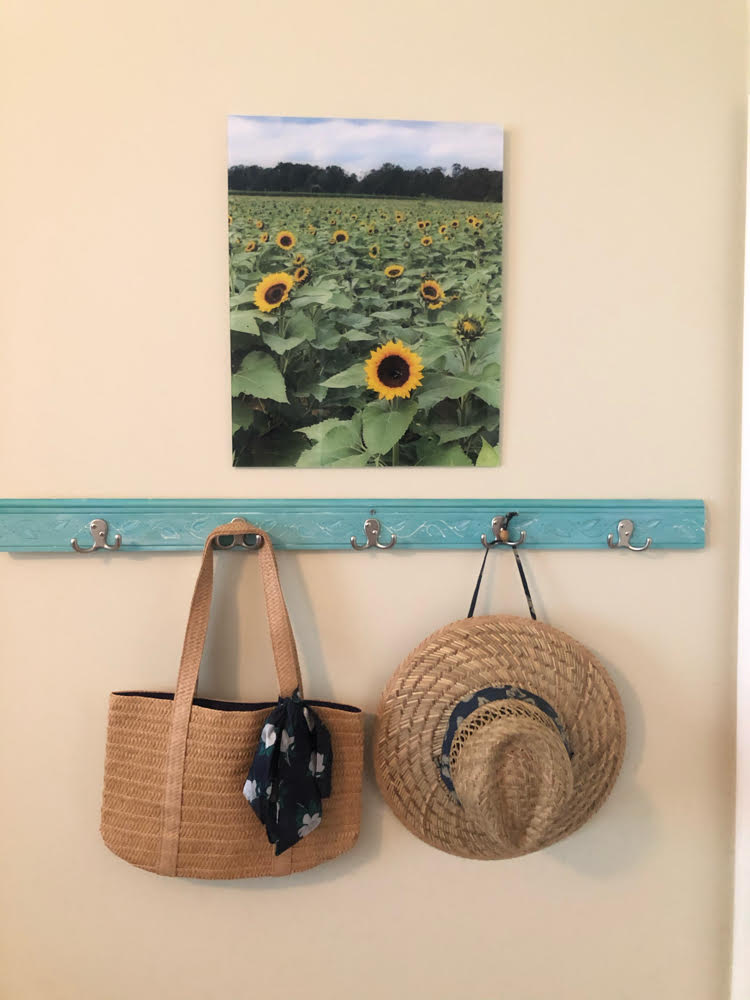 acrylic-print-sunflower-coat-rack