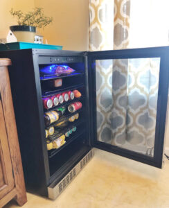 Modern Mini Beverage Fridge
